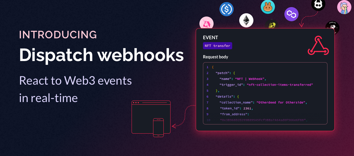 Introducing webhooks: React to Web3 events in real-time